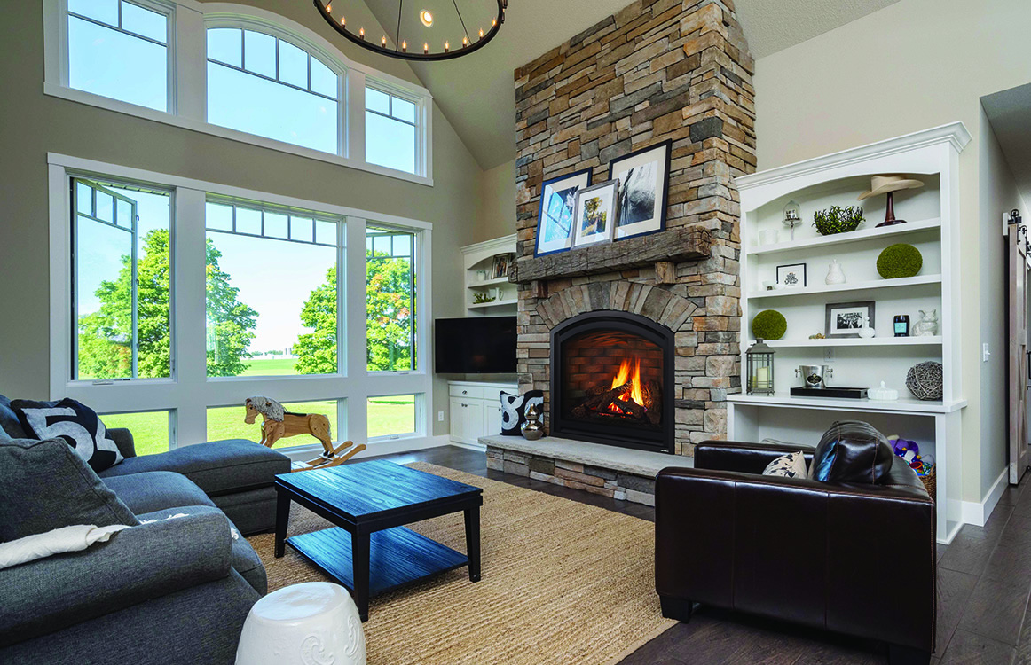 Cerona Fireplace - California Window & Fireplace